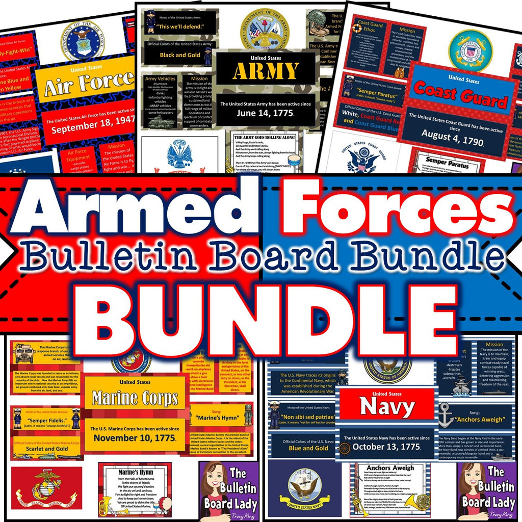 Armed Forces Bulletin Board Bundle – The Bulletin Board Lady