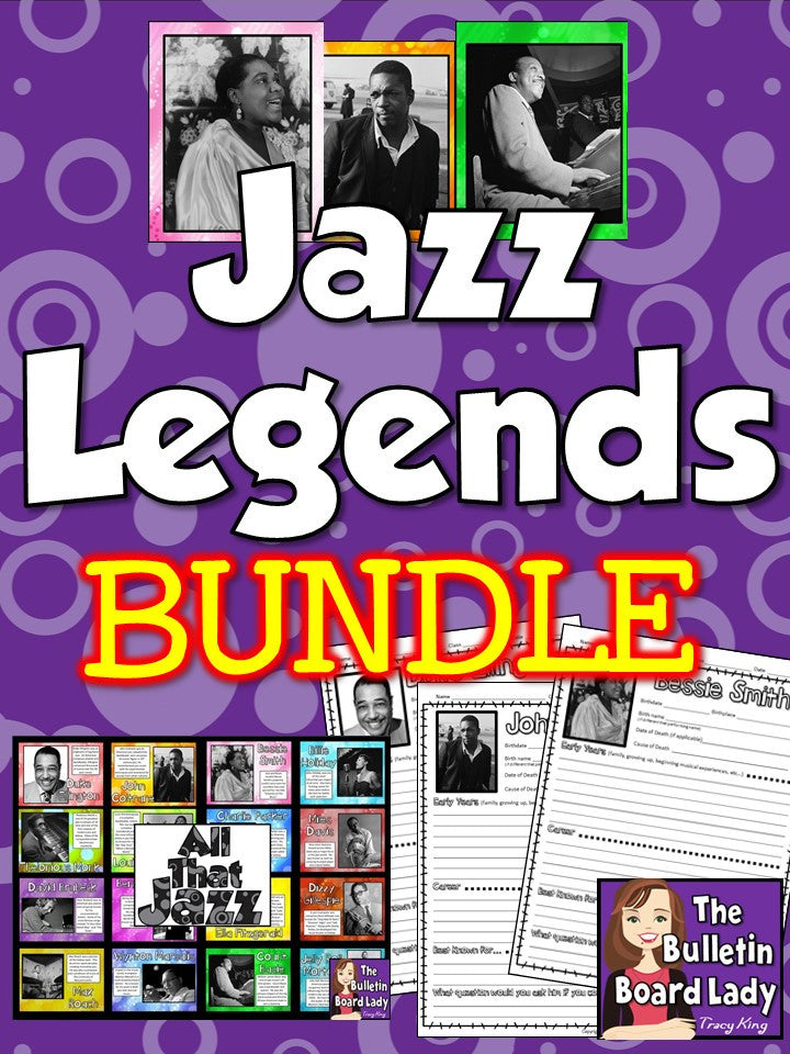 Jazz Musicians BUNDLE – The Bulletin Board Lady