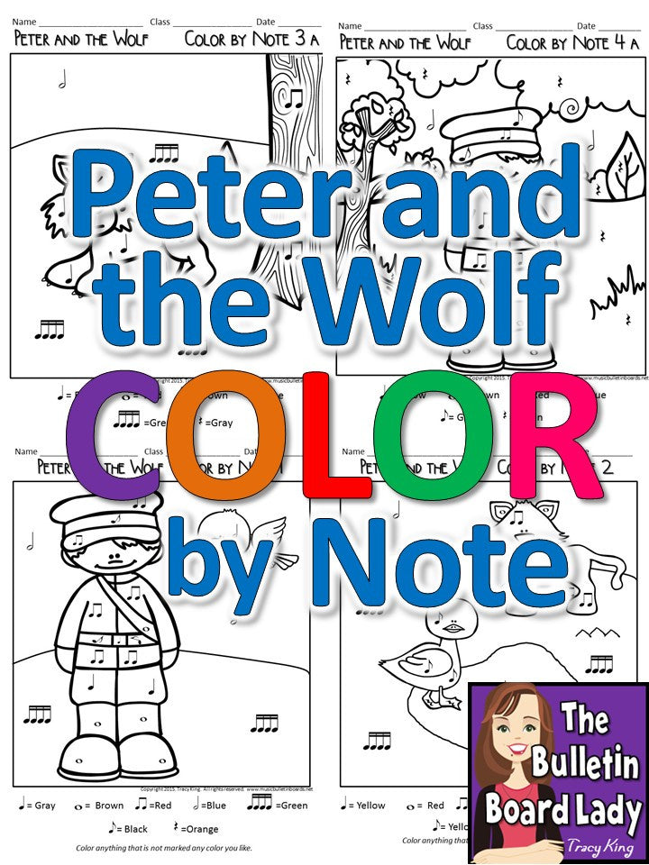 peter and the wolf coloring book