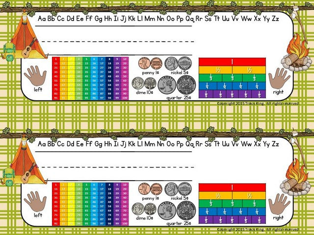 Name Plates - Camping Theme – The Bulletin Board Lady