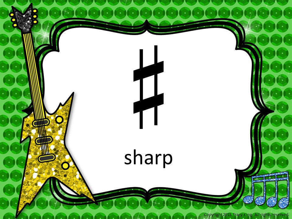 Music Symbol Posters – Rock Star Theme – The Bulletin Board Lady