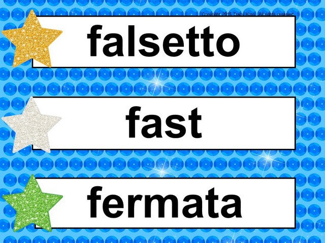 Music Word Wall Set – Rock Star Theme – The Bulletin Board Lady