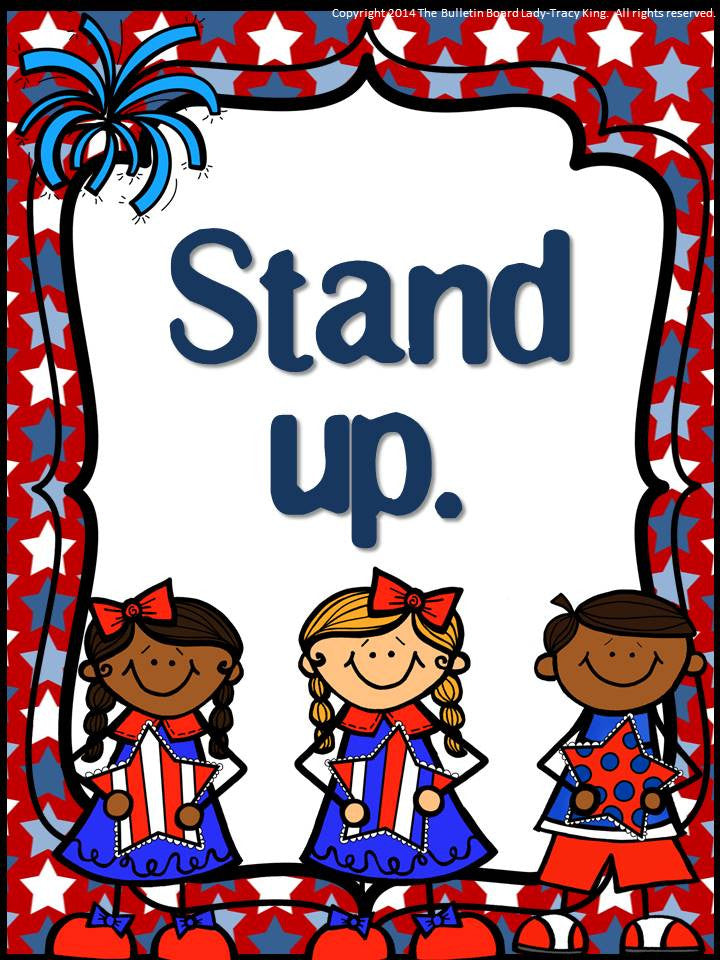 Star Spangled Banner Etiquette Bulletin Board – The Bulletin Board Lady