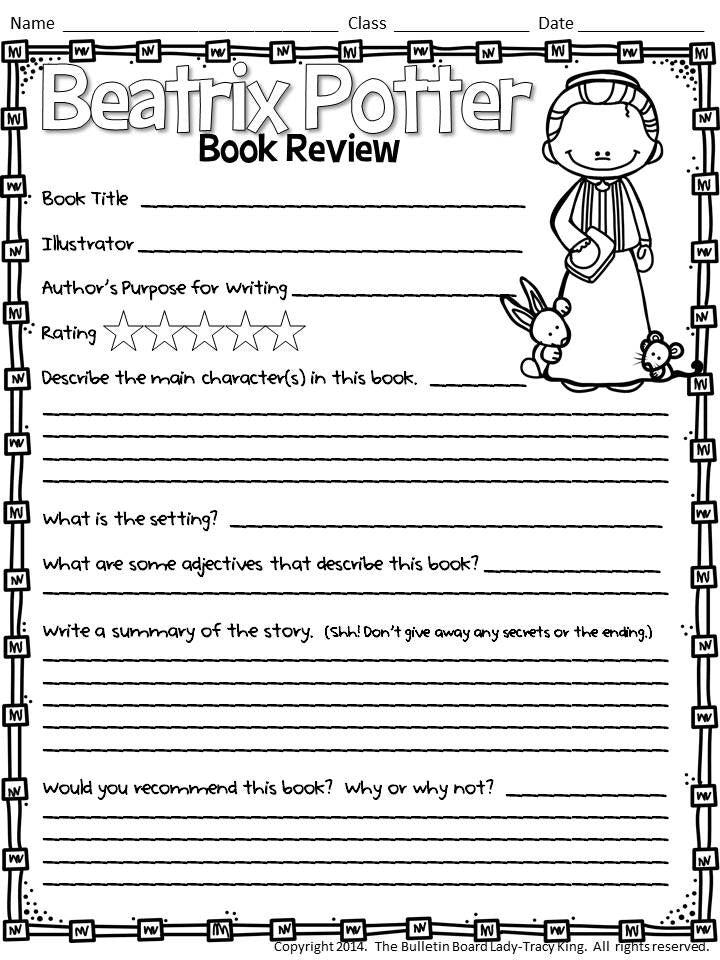 Author of the Month Beatrix Potter-Bulletin Board and More! – The ...