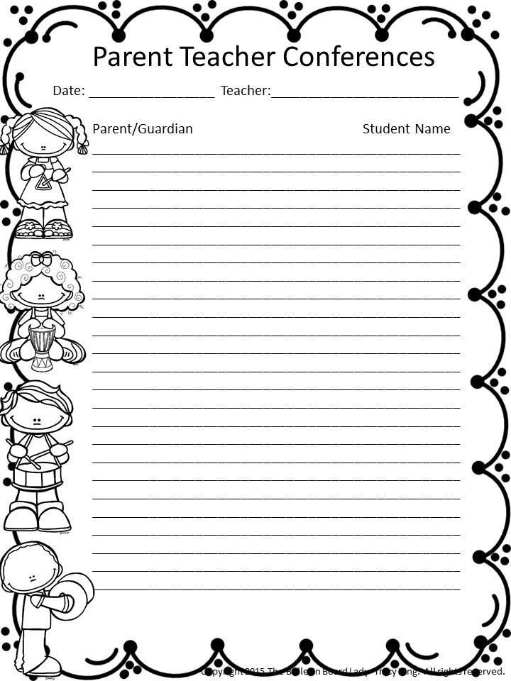 Parent Conference Sign In Sheet