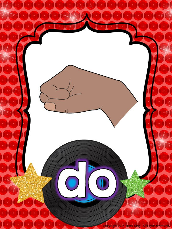 Kodaly Curwen Hand Signs – Rock Star Theme – The Bulletin Board Lady