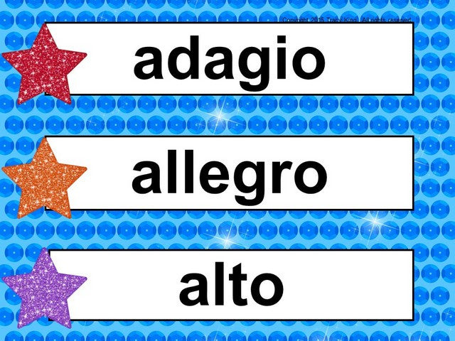 Music Word Wall Set – Rock Star Theme – The Bulletin Board Lady