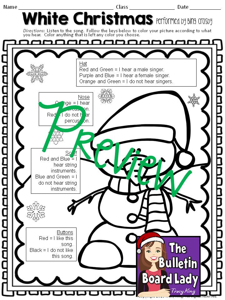 Christmas Music Listening Glyphs – The Bulletin Board Lady