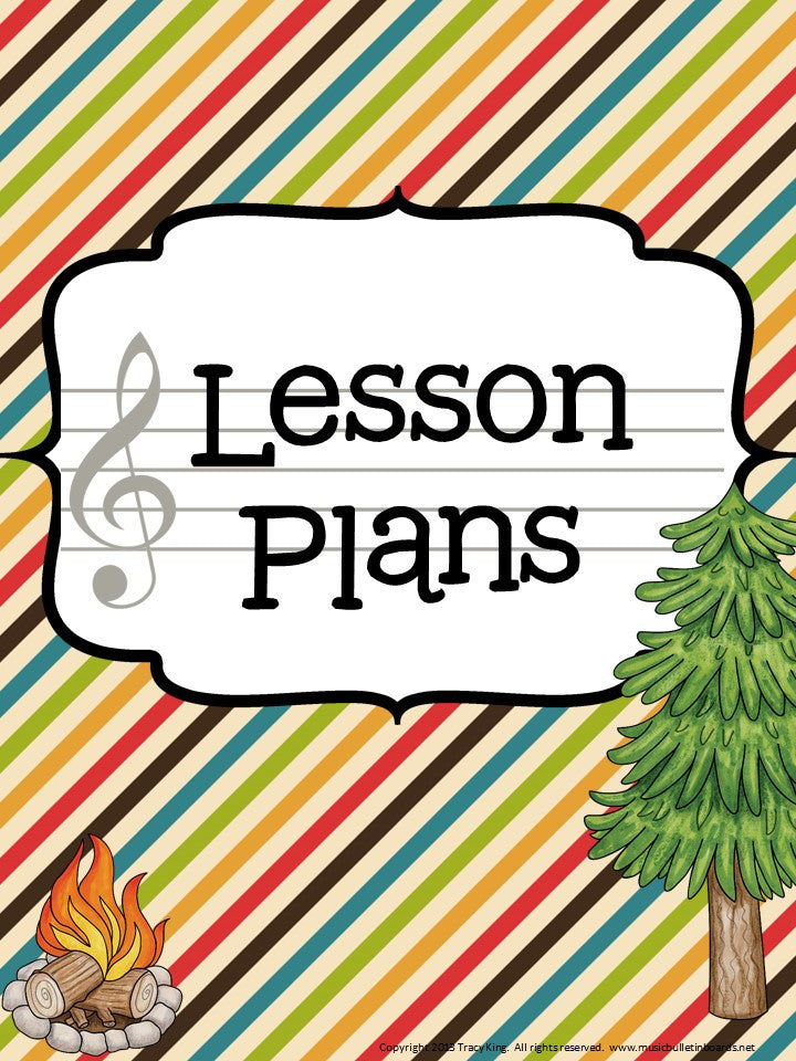 Music Teacher Binder – Camping Theme – The Bulletin Board Lady