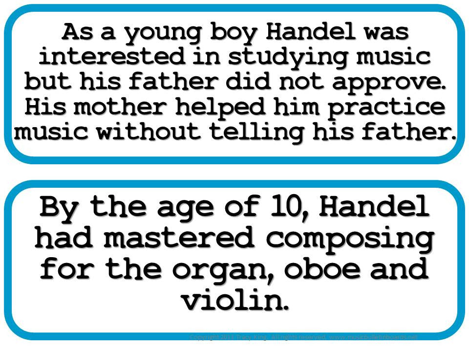 Handel Composer of the Month (August) Bulletin Board – The Bulletin ...