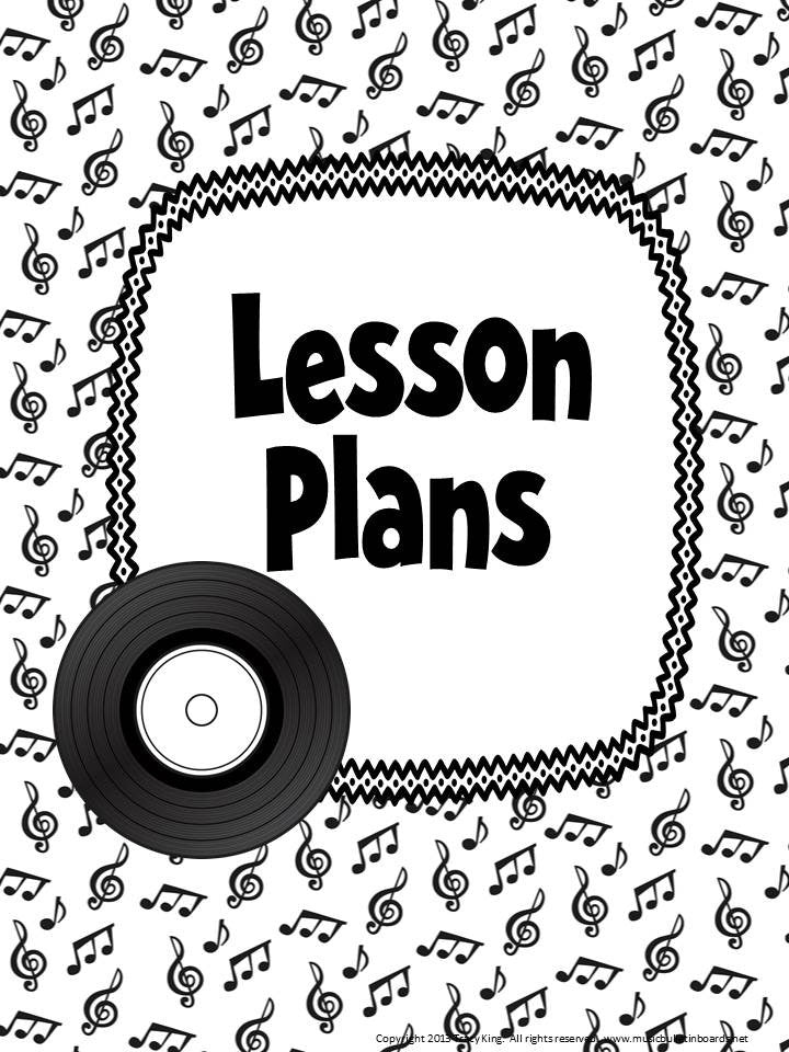 Music Teacher Binder - Black and White Record – The Bulletin Board Lady