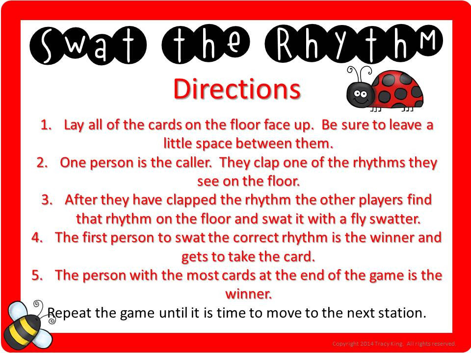 Swat the Rhythm - tiki tiki ta titi sh – The Bulletin Board Lady