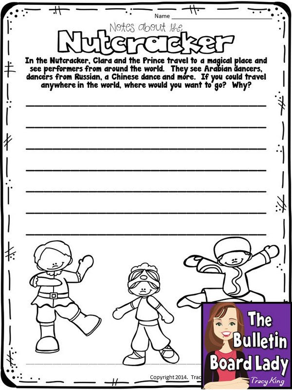 Nutcracker Writing Prompts – The Bulletin Board Lady