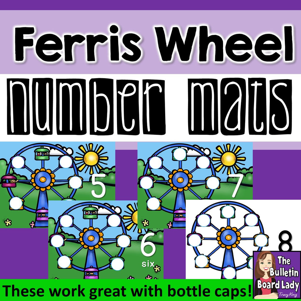 Ferris Wheel Number Mats – The Bulletin Board Lady