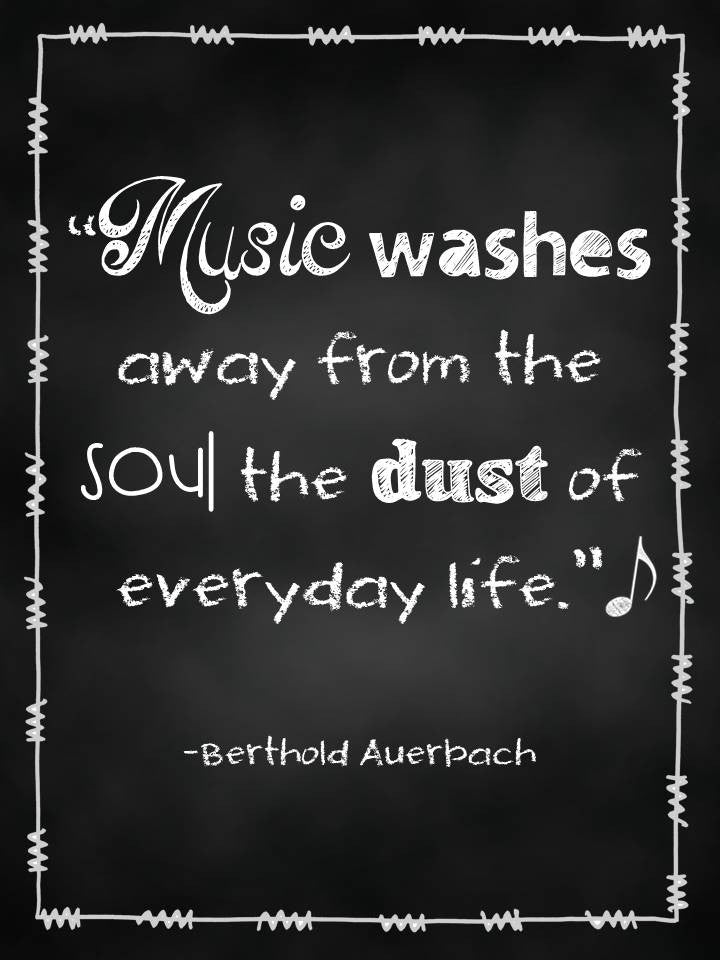 Music Quotes Posters Chalkboard Style – The Bulletin Board Lady