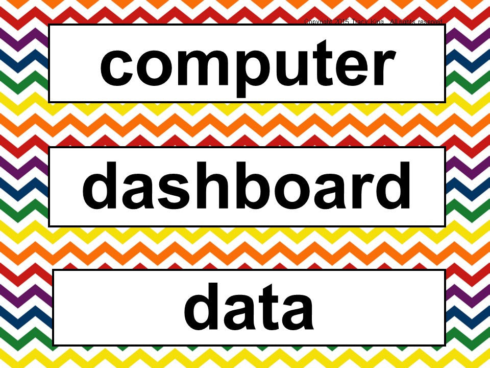Computer Lab or IT Room Word Wall – The Bulletin Board Lady