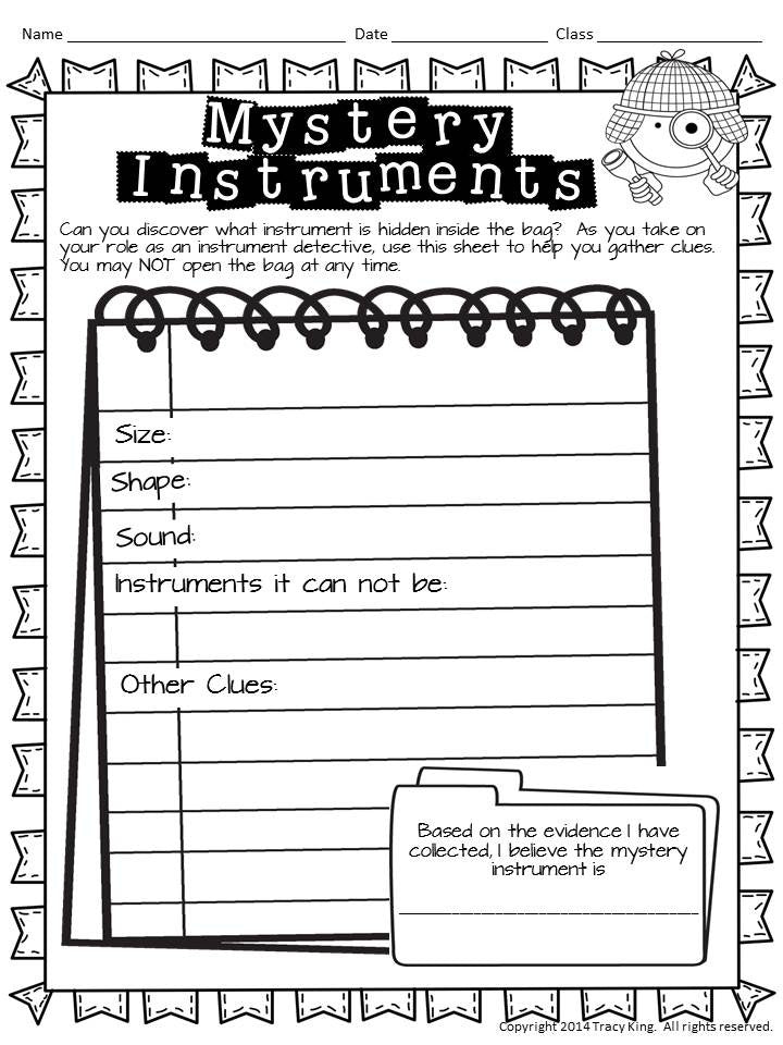 Mystery Instruments – The Bulletin Board Lady