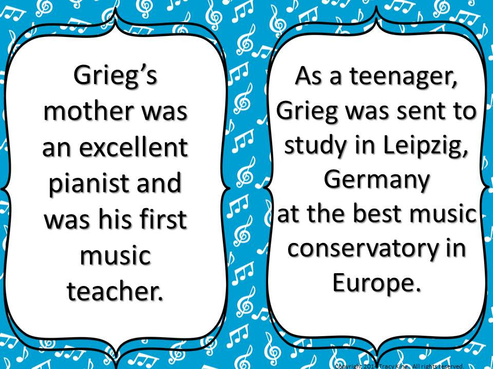 Composer of the Month Edvard Grieg-Bulletin Board and Writing Activiti ...