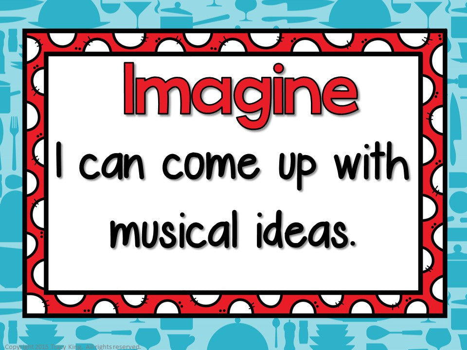 Music National Standards - Cooking Theme – The Bulletin Board Lady