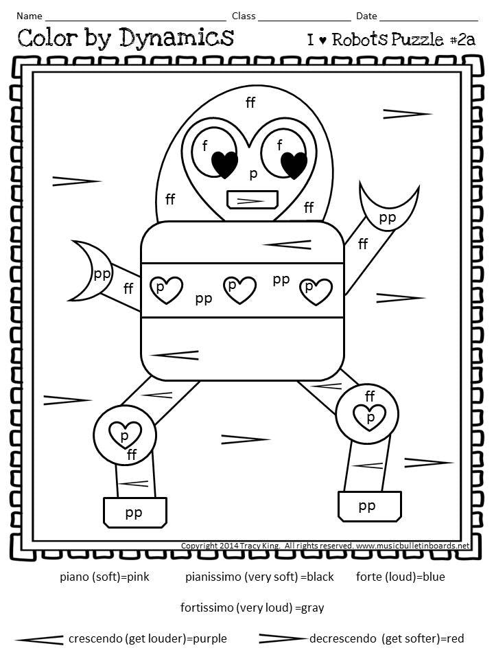 I ♥ Robots Color by Dynamics – The Bulletin Board Lady