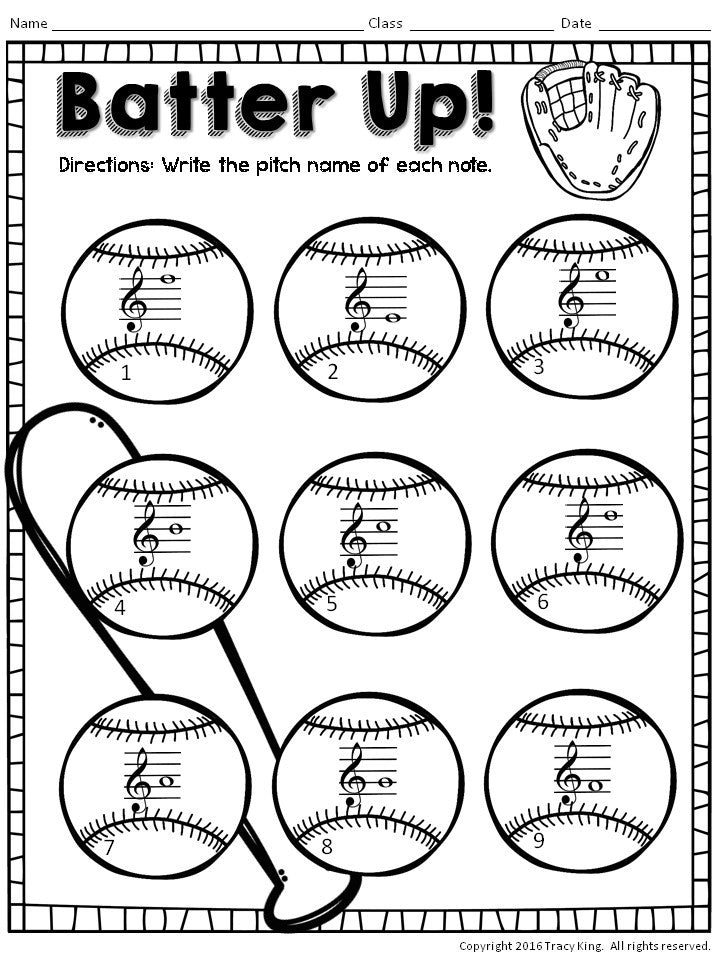 No Prep Music Worksheets for MAY – The Bulletin Board Lady