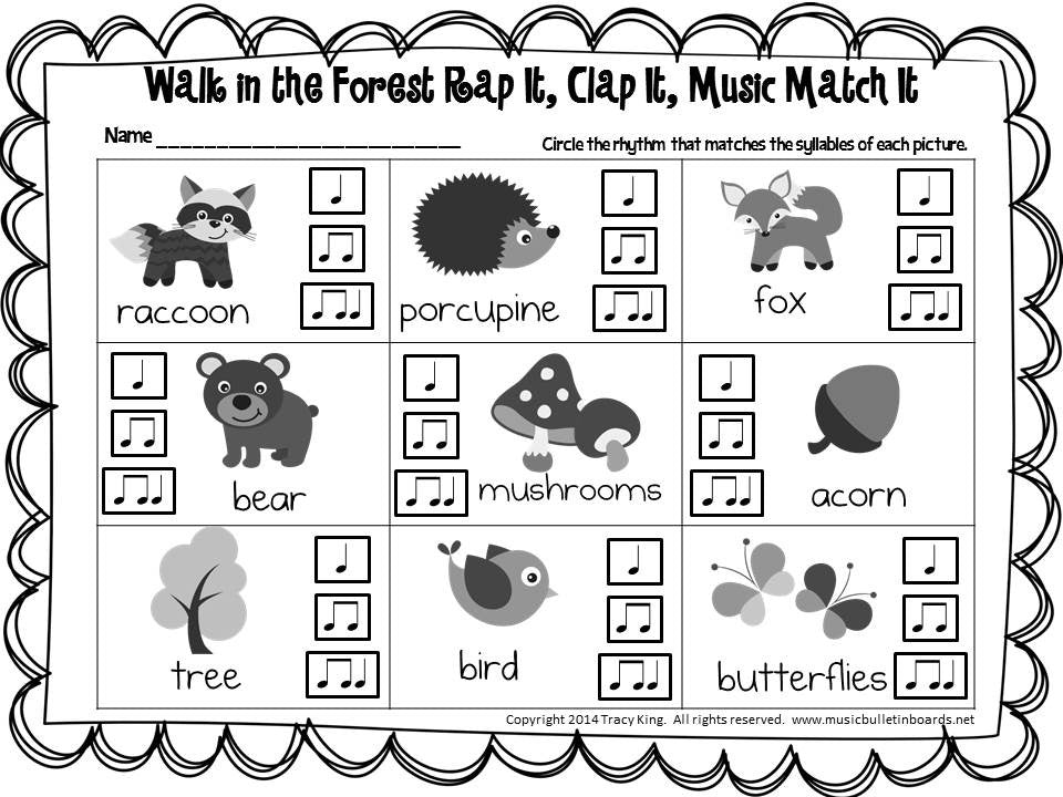 Rap It, Clap It, Music Match It: Walk in the Forest – The Bulletin ...