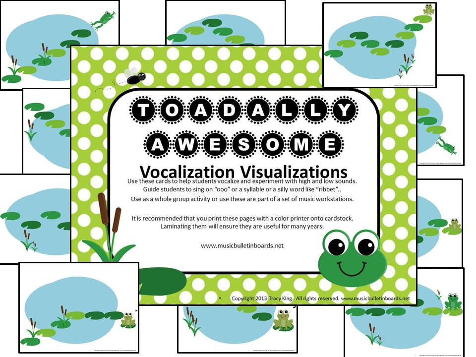 Vocal Exploration/Singing Visual Aid: Frogs "TOADally Awesome" – The ...