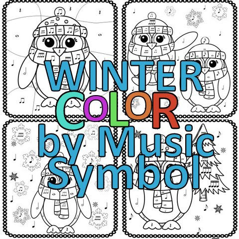 Winter Color by Note – The Bulletin Board Lady