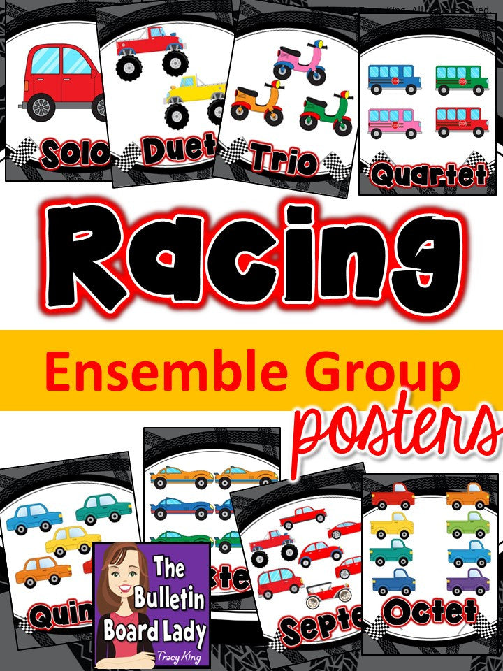 Music Class Décor BUNDLE – Racing Theme – The Bulletin Board Lady