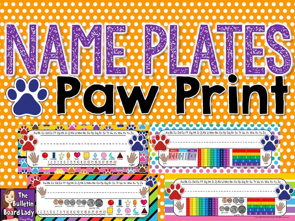 Paw Print Bulletin Board Ideas