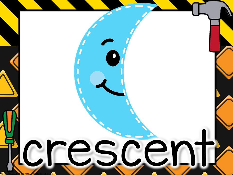 Shape Posters Construction Theme – The Bulletin Board Lady