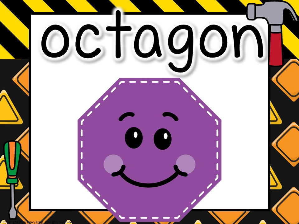 Shape Posters Construction Theme – The Bulletin Board Lady