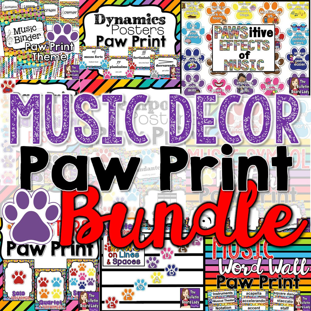 Paw Print Bulletin Board Ideas
