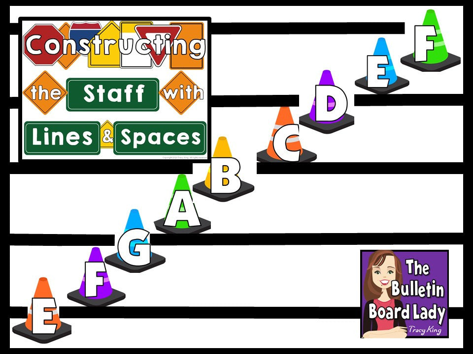 Construction Treble Clef Music Bulletin Board – The Bulletin Board Lady