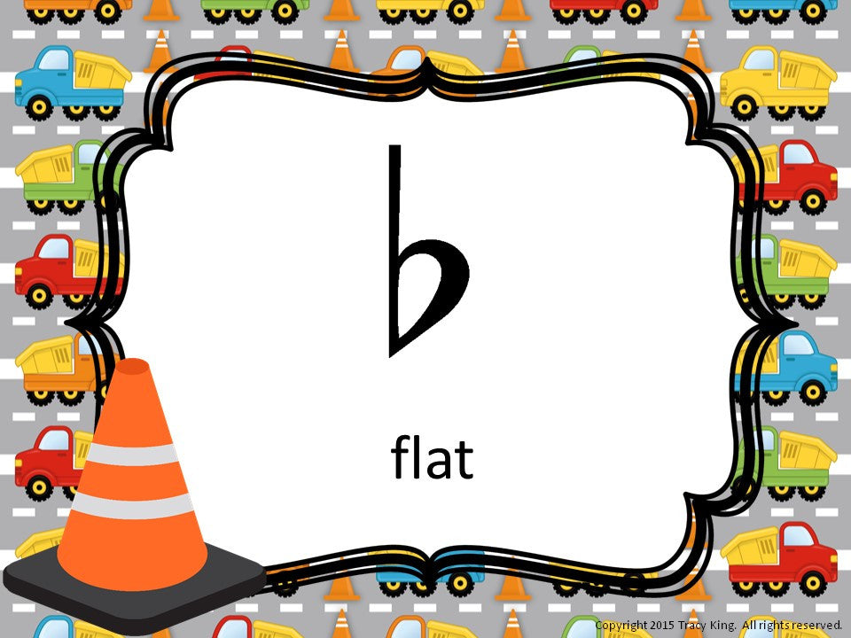 Music Symbol Posters Construction Theme – The Bulletin Board Lady
