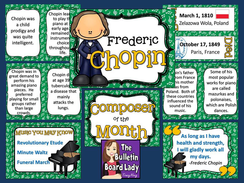composers pages coloring chopin