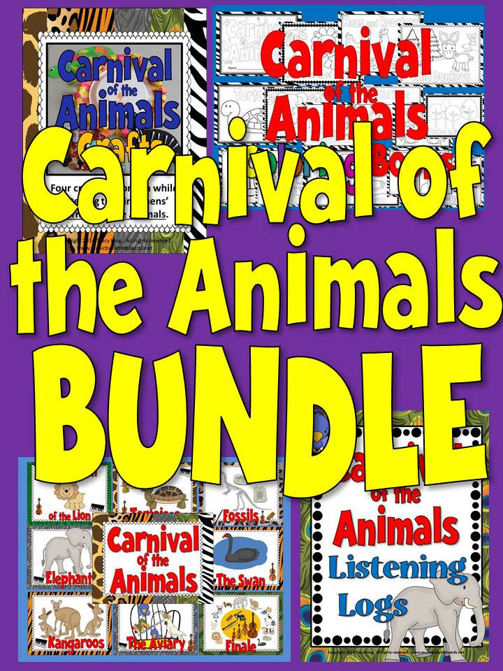Carnival of the Animals BUNDLE – The Bulletin Board Lady