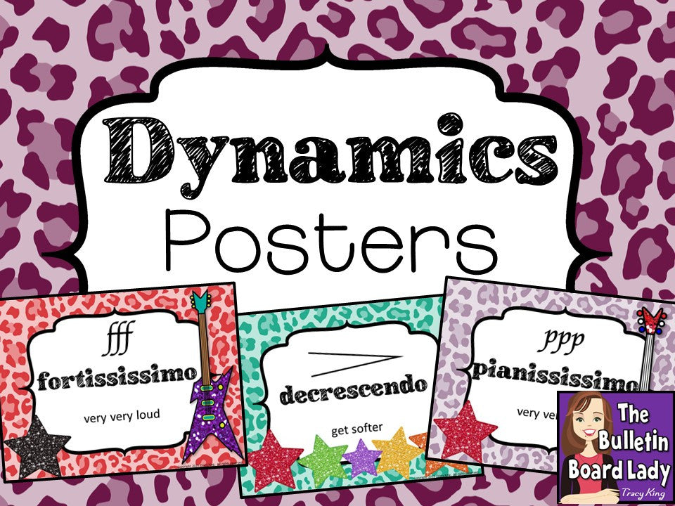 Dynamics Posters – Music Rocks Theme – The Bulletin Board Lady