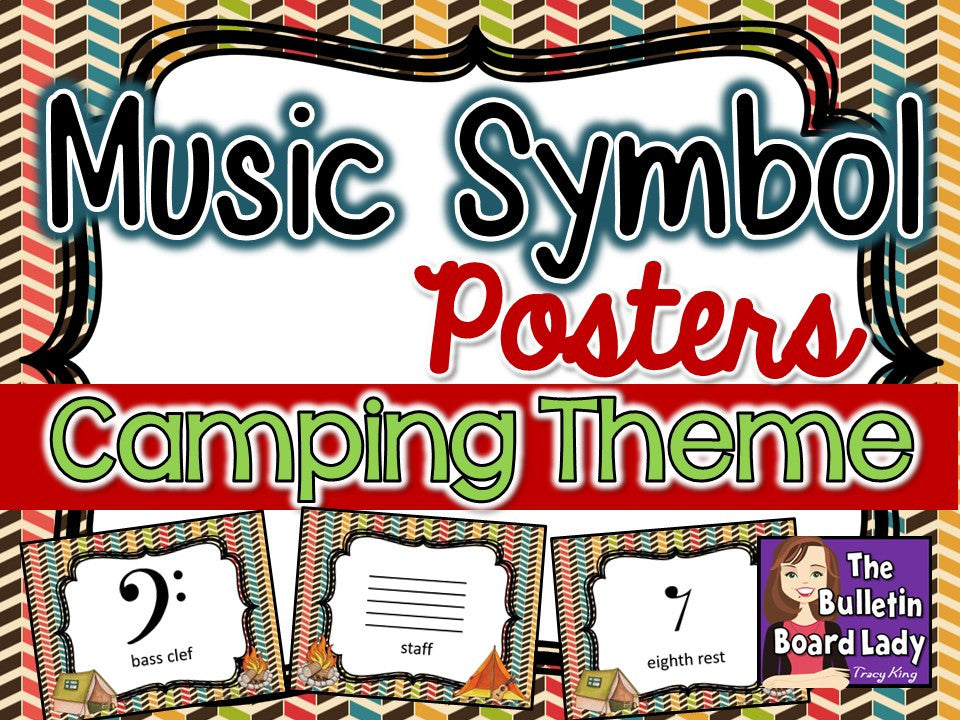 Music Symbol Posters - Camping Theme – The Bulletin Board Lady
