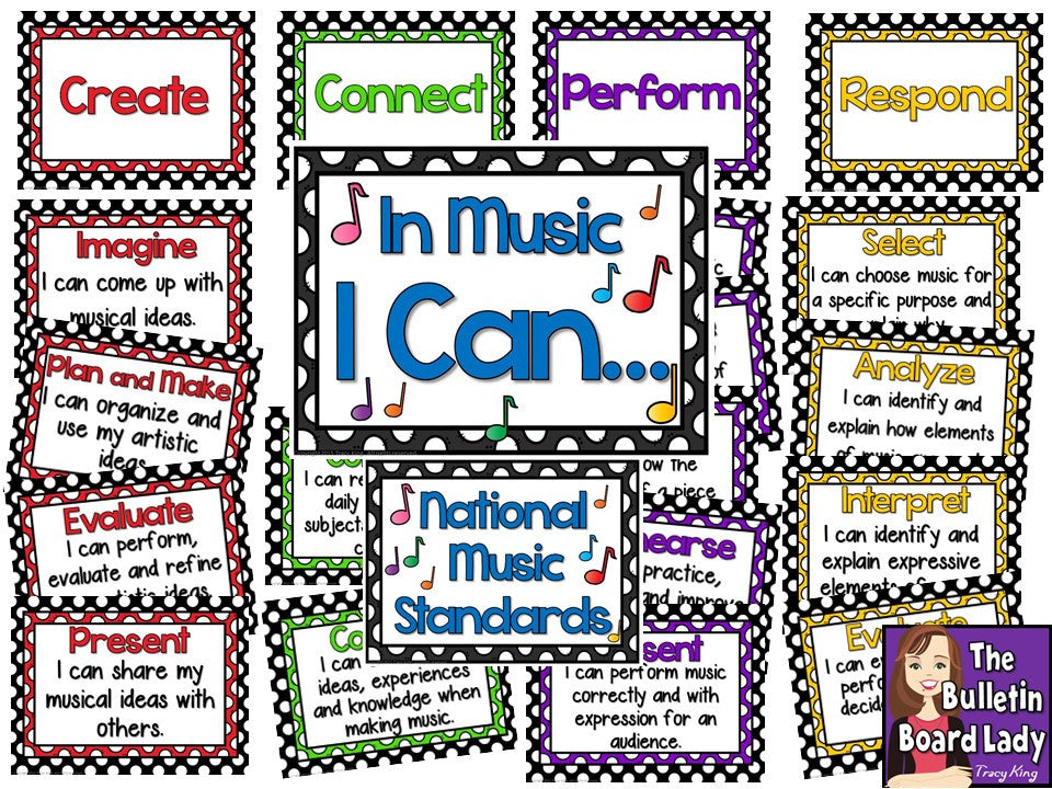 Music National Standards - POLKA DOTS – The Bulletin Board Lady