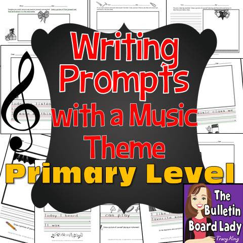 Writing Prompts with a Music Theme-Primary Grades – The Bulletin Board Lady