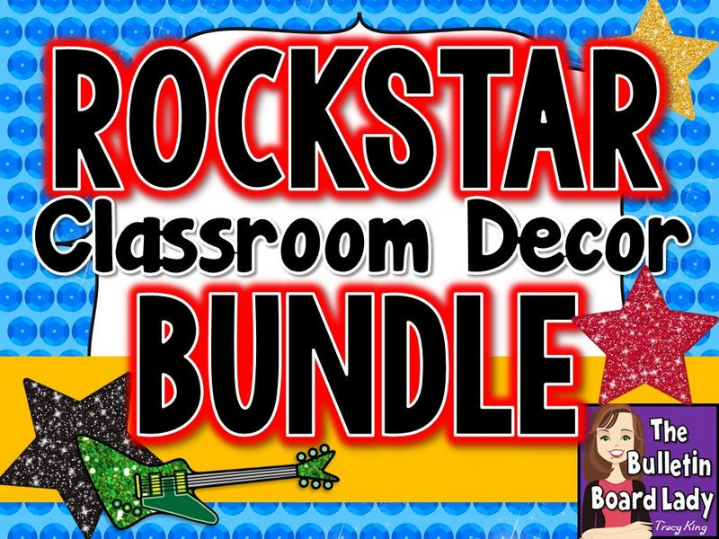Rock Star Classroom Decor BUNDLE – The Bulletin Board Lady