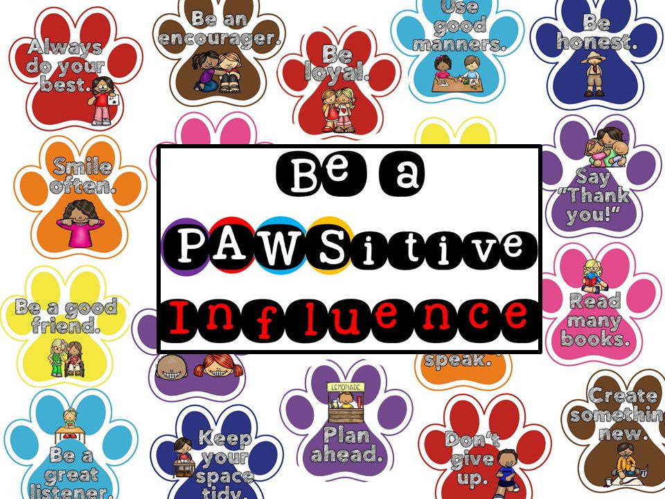 Be a PAWSitive Influence Bulletin Board – The Bulletin Board Lady