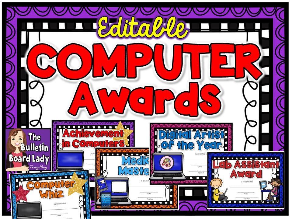 Computer Lab Award Certificates – The Bulletin Board Lady