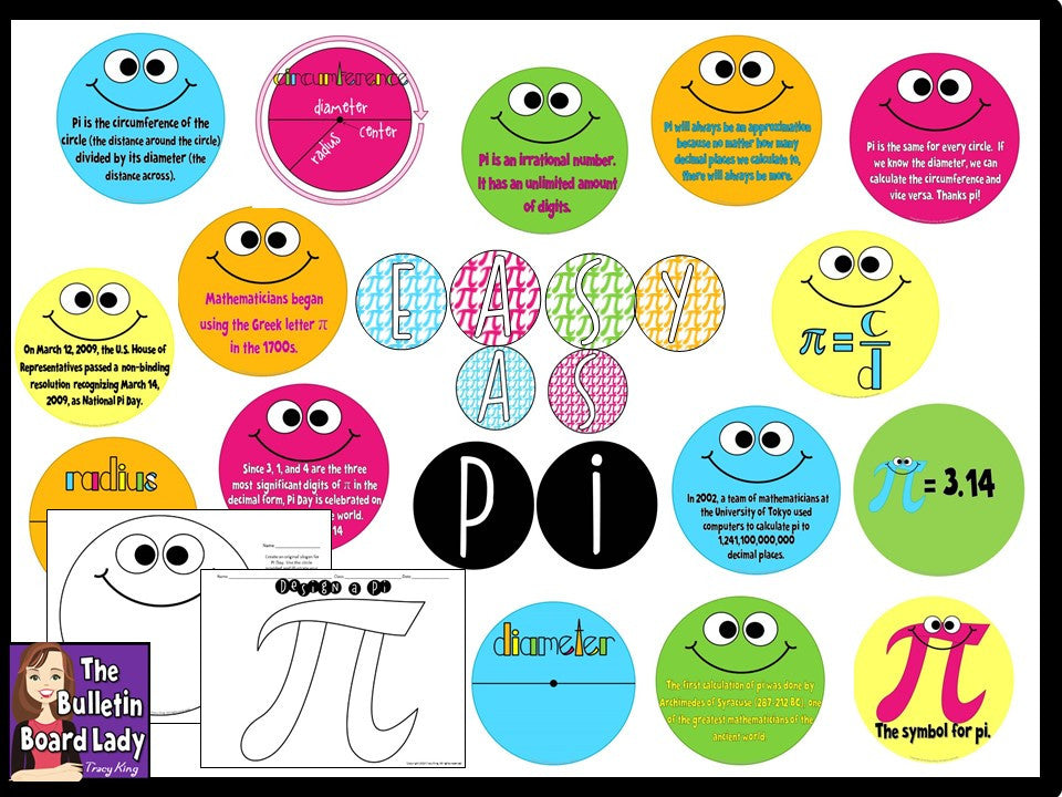 Pi Day Math Bulletin Board – The Bulletin Board Lady