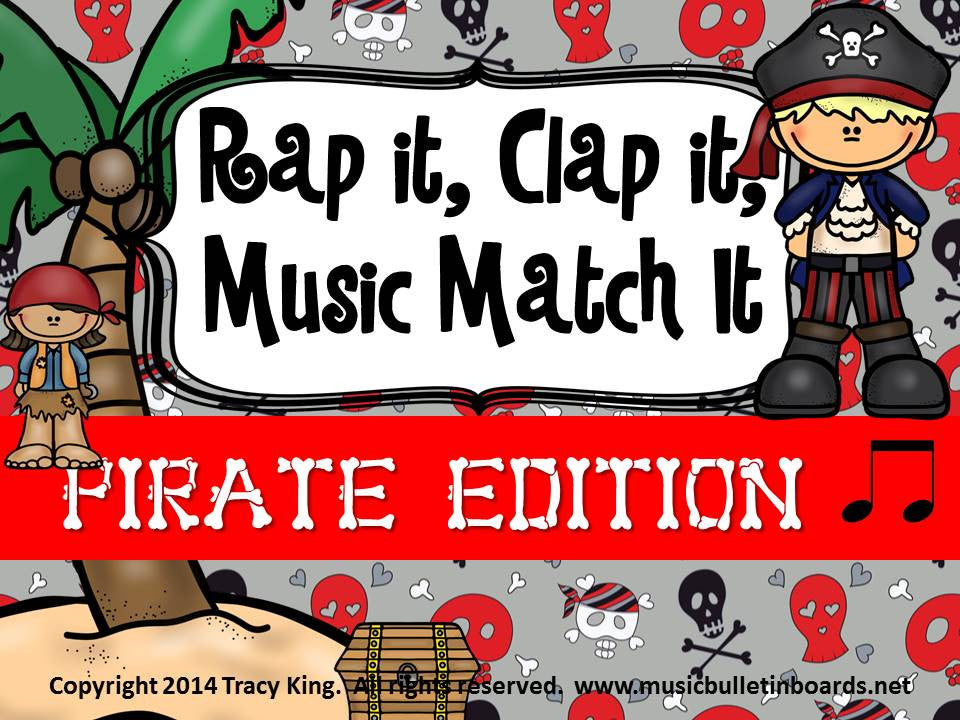 Rap It, Clap It, Music Match It: Pirates Edition – The Bulletin Board Lady