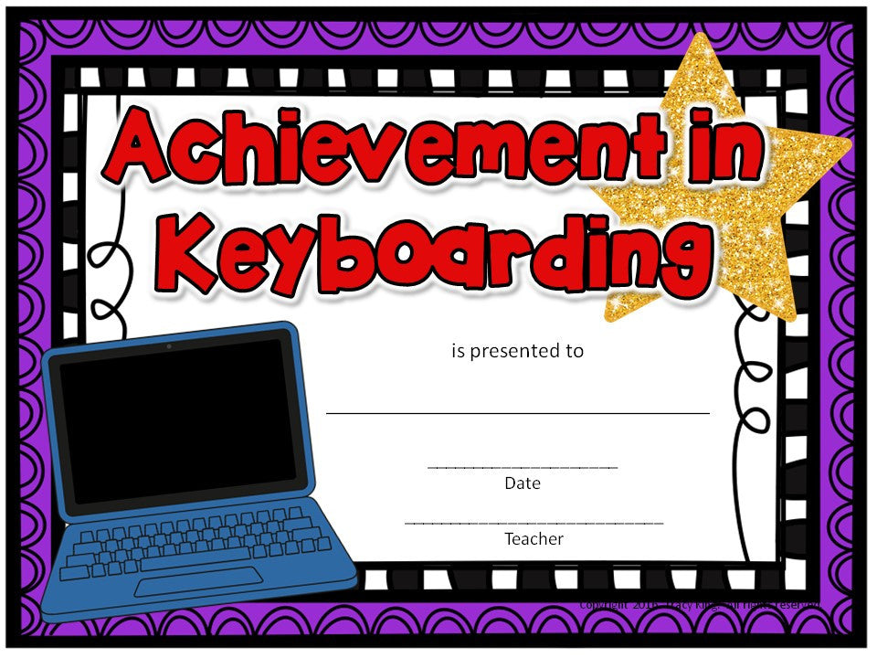 Computer Lab Award Certificates – The Bulletin Board Lady