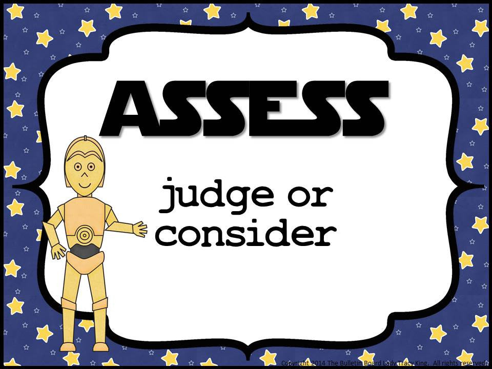 Test Prep Testing Words Bulletin Board Set of 42: Far Away Galaxy – The ...