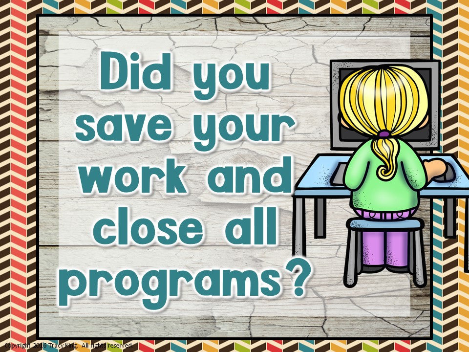 Computer Lab Reminders - Before You Go - Camping Theme – The Bulletin ...