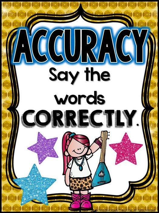 Fluency Posters -Rock Star – The Bulletin Board Lady